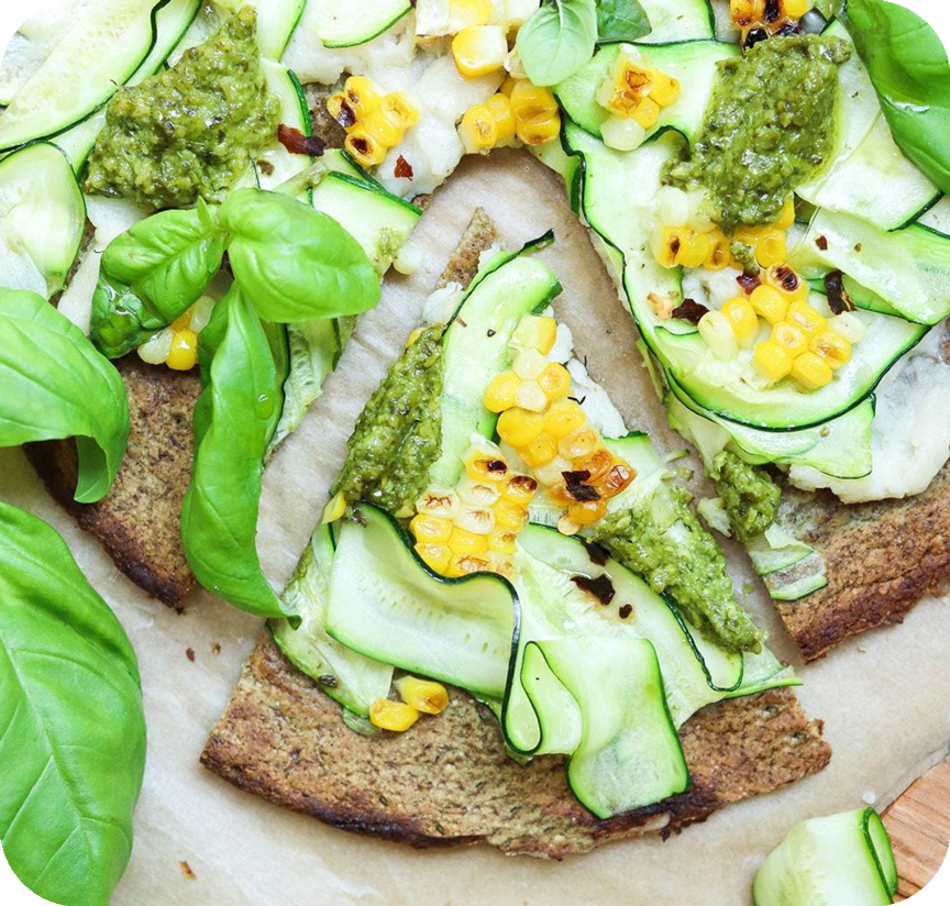 Summery Green Veg Pizza – Unbun Foods